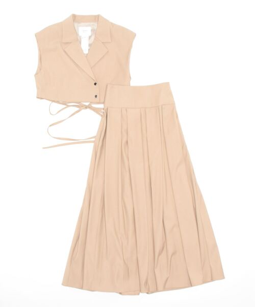 Ameri 「Ameri」 セットアップ SMALL ベージュ レディース : ZOZOTOWN Yahoo!店 - 通販 - Yahoo!ショッピング