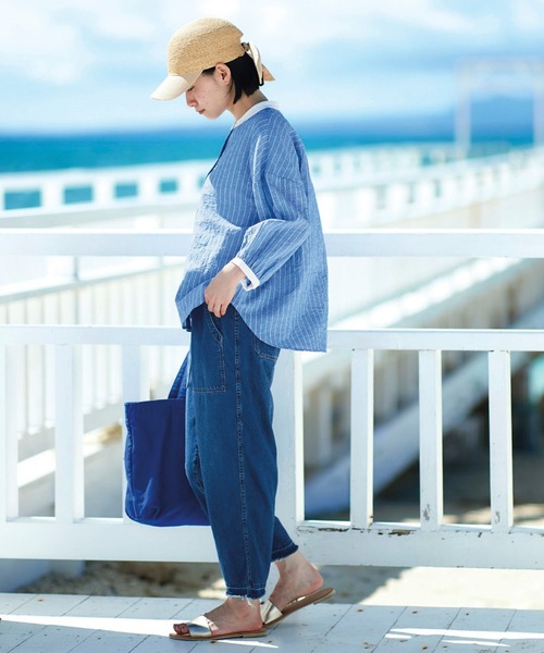 Sunny clouds 「Sunny clouds」 加工デニムパンツ MEDIUM インディゴブルー レディース : ZOZOTOWN Yahoo!店 - 通販 - Yahoo!ショッピング