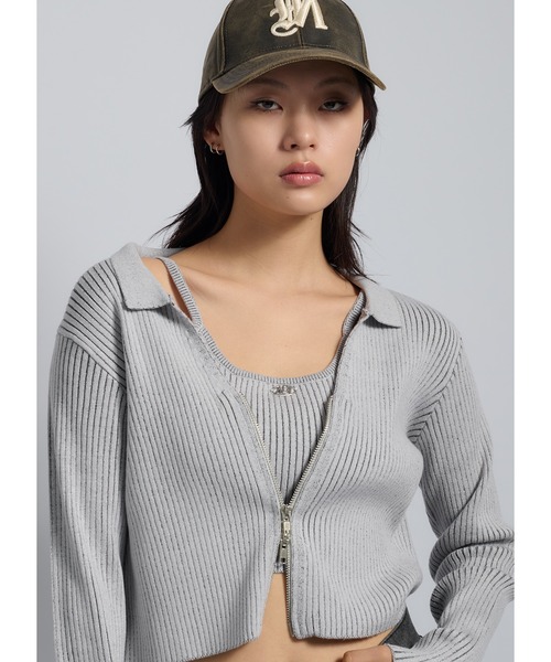 Adoon plain 「Adoon plain」 ニットアンサンブル FREE ライトグレー レディース : ZOZOTOWN Yahoo!店 - 通販 - Yahoo!ショッピング