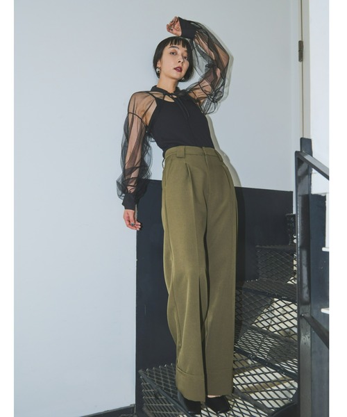 Yahoo!オークション - 「AIC.」 スラックス MEDIUM ブラック レディー...