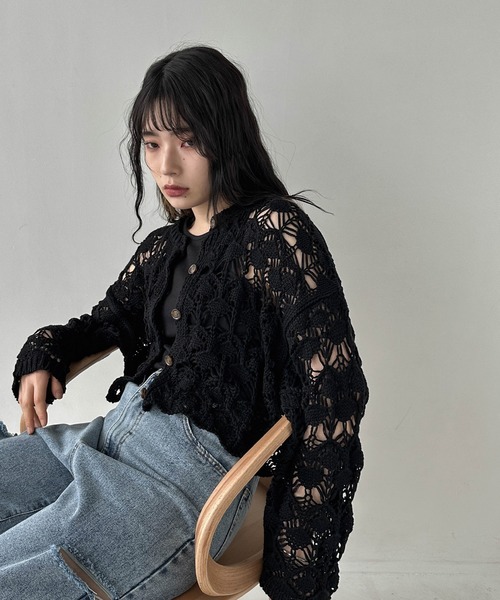 hellam カーディガン 2WAY クロシェニットカーディガン : ZOZOTOWN Yahoo!店 - 通販 - Yahoo!ショッピング