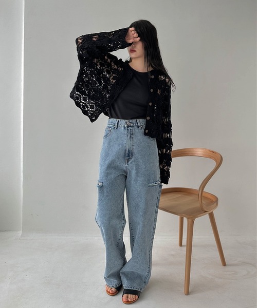 hellam カーディガン 2WAY クロシェニットカーディガン : ZOZOTOWN Yahoo!店 - 通販 - Yahoo!ショッピング