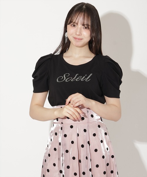 WILLSELECTION tシャツ タックスリーブラインストーンロゴTシャツ レディース : ZOZOTOWN Yahoo!店 - 通販 - Yahoo!ショッピング
