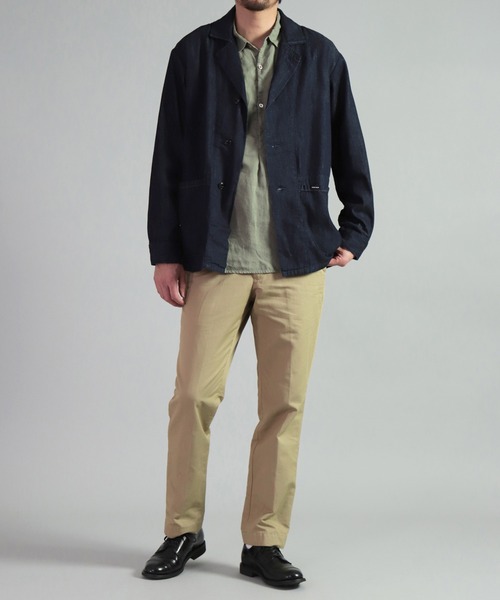 OMNIGOD パンツ 「OMNIGOD mens / オムニゴッド」 コットンリネンカルゼ カレッジフィットトラウザー メンズ ...