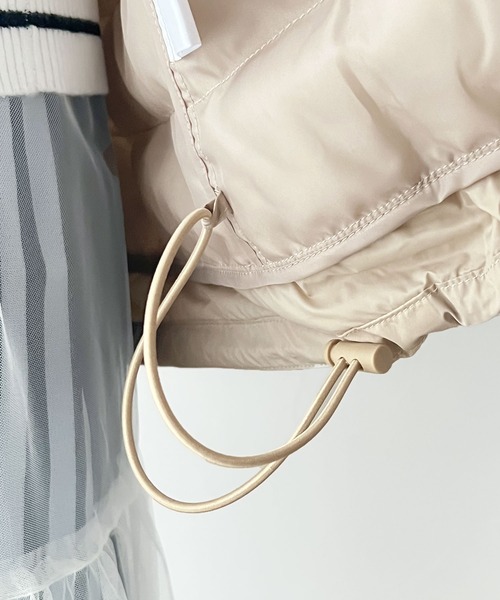 classicalelf ブルゾン アウター 虜になる軽ふわ感。袖刺繍入りスーパーライト中綿ジャケット レディース : ZOZOTOWN ...