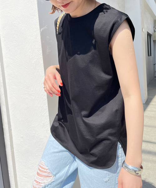 Spick＆Span tシャツ 「追加2」ファインコットンノースリーブプルオーバー レディース : ZOZOTOWN Yahoo!店 - 通販 - Yahoo!ショッピング