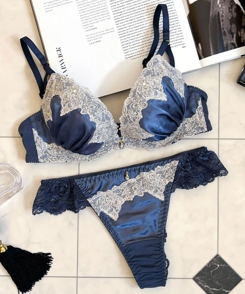 Absorle ブラジャー ショーツセット グロリアスジュエリ ブラ＆Tバックセット : ZOZOTOWN Yahoo!店 - 通販 - Yahoo!ショッピング