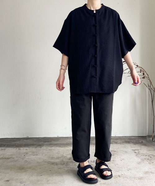 Yahoo!オークション - 「COMMON WARE」 「HALHAM」半袖ワンピース M ブ...