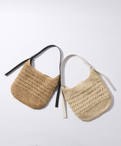 cache かごバッグ カゴバッグ 「cache cache(カシュカシュ)」フリーハンドル柄編トート : ZOZOTOWN Yahoo!店 - 通販 - Yahoo!ショッピング