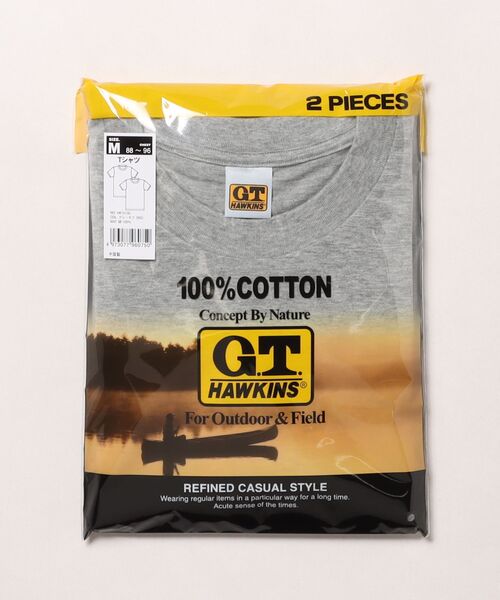 Hawkins（ホーキンス） tシャツ G.T.HAWKINS/GTホーキンス クルーネックTシャツ 綿100% 2枚組 メンズ ...