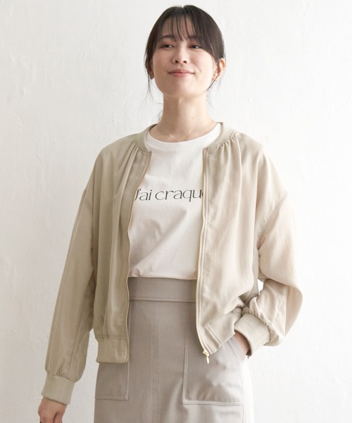 ikka 「ikka」 ブルゾン M ベージュ レディース : ZOZOTOWN Yahoo!店 - 通販 - Yahoo!ショッピング