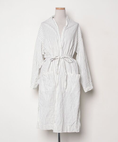 studio CLIP 「studio CLIP」 ストライプ柄長袖ワンピース - ホワイト レディース : ZOZOTOWN Yahoo!店 ...