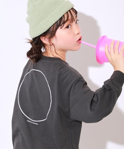 devirock tシャツ Tシャツ 綿100％ デビラボ BIGシルエット プリント袖リブ 長袖Tシャツ キッズ : ZOZOTOWN Yahoo!店 - 通販 - Yahoo!ショッピング