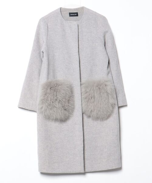 MAYSON GREY 「MAYSON GREY」 ノーカラーコート S(1) グレー レディース : ZOZOTOWN Yahoo!店 - 通販 - Yahoo!ショッピング