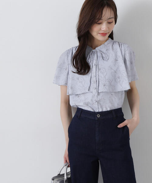 PROPORTION BODY DRESSING 「PROPORTION DRESSING」 半袖ブラウス MEDIUM ブルー レディース ...