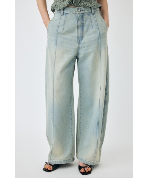 MOUSSY ジーンズ デニム デニムパンツ PIN TUCK COCOON STRAIGHT レディース : ZOZOTOWN Yahoo!店 - 通販 - Yahoo!ショッピング