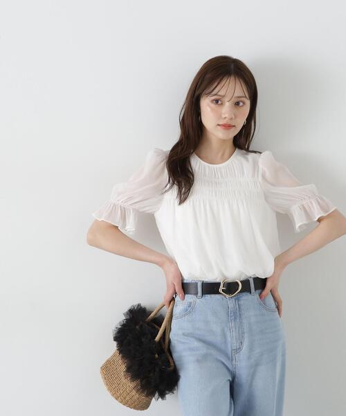 PROPORTION BODY DRESSING 「PROPORTION DRESSING」 半袖ブラウス MEDIUM ブルー レディース ...