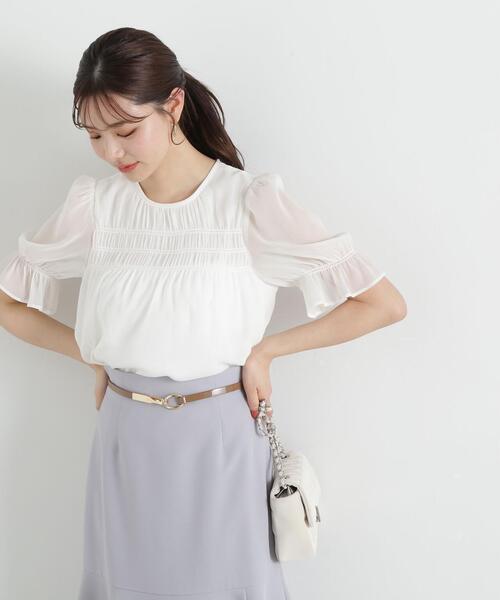 PROPORTION BODY DRESSING 「PROPORTION DRESSING」 半袖ブラウス MEDIUM ブルー レディース ...