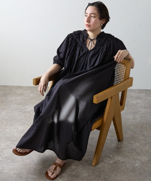 SOTT ワンピース Indian cambric neck gather frill one-piece インドキャンブリックネックギャザーフリルワンピ : ZOZOTOWN Yahoo!店 ...