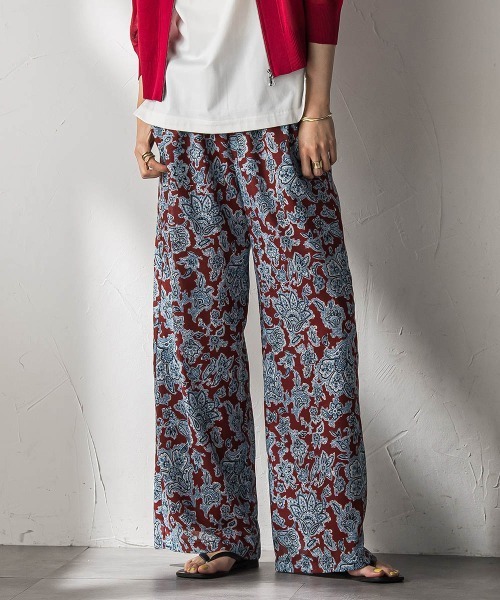 MAYSON GREY パンツ ペイズリー柄イージーワイドパンツ「洗濯機で洗える」 レディース : ZOZOTOWN Yahoo!店 - 通販 - Yahoo!ショッピング