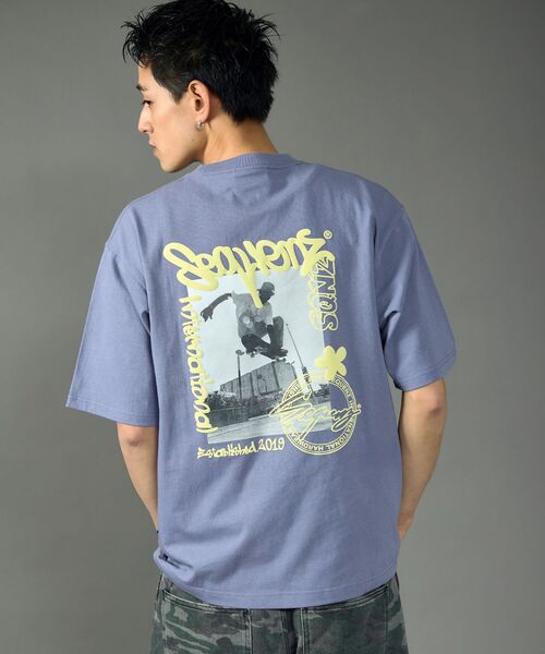 SEQUENZE tシャツ 「SEQUENZ（シークエンズ）」SKATE PHOTO PT S/S TEE / Tシャツ 短丈 クルーネック 半袖 スケーター メンズ : ZOZOTOWN ...