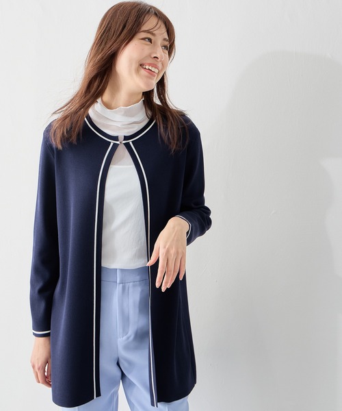 A/C DESIGN BY ALPHA CUBIC（エーシーデザインバイアルファキュービック） カーディガン LL ネイビー レディース : ZOZOTOWN Yahoo!店 - 通販 ...