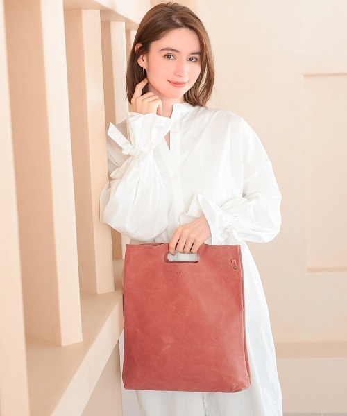 nafka（ナフカ） トートバッグ 3wayナチュラル姫路レザースリムトートバッグ レディース : ZOZOTOWN Yahoo!店 - 通販 ...