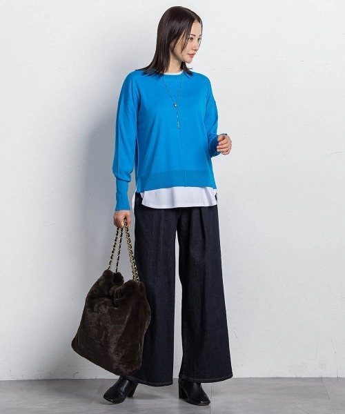 【NEW】ロートレアモン（LAUTREAMONT）/マシュマロポンチカットソー≪洗える/シワになりにくい≫ LAUTREAMONT（ロートレアモン） tシャツ マシュマロポンチカットソー