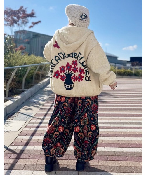 チャイハネ（CAYHANE）/【チャイハネ】Amina×grn パタフリメンズフリースパンツ チャイハネ（CAYHANE） パンツ 「チャイハネ」Amina×grn パタフリMEN'S