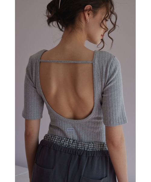 ALEXIA STAM tシャツ Wellness Deform Rib Bodysuit /ウェルネスハーフスリーブボディースーツ レディース : ZOZOTOWN Yahoo!店 - 通販 ...