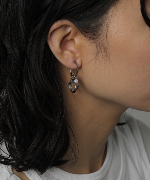 ORLEAN イヤリング 金属アレルギー対応 マルチフープイヤリング サージカルステンレス レディース : ZOZOTOWN Yahoo!店 - 通販 - Yahoo!ショッピング