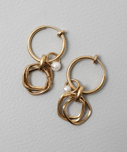 ORLEAN イヤリング 金属アレルギー対応 マルチフープイヤリング サージカルステンレス レディース : ZOZOTOWN Yahoo!店 - 通販 - Yahoo!ショッピング