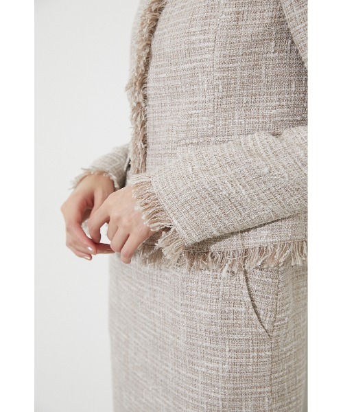 rienda（リエンダ） ツイードジャケット SMALL ピンク レディース