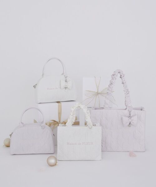 Maison de FLEUR（メゾンドフルール） ハンドバッグ ギャザーハンドル