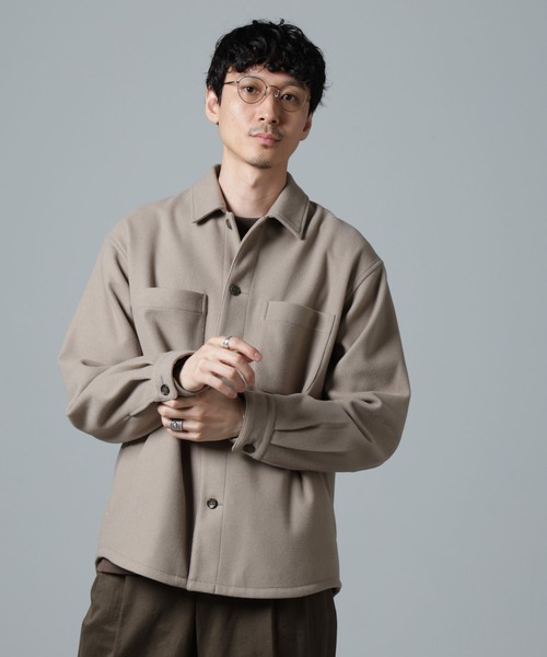 NANO universe（ナノ・ユニバース） ブルゾン アウター テックメルトン CPOシャツブルゾン メンズ : ZOZOTOWN Yahoo!店 - 通販 - Yahoo!ショッピング