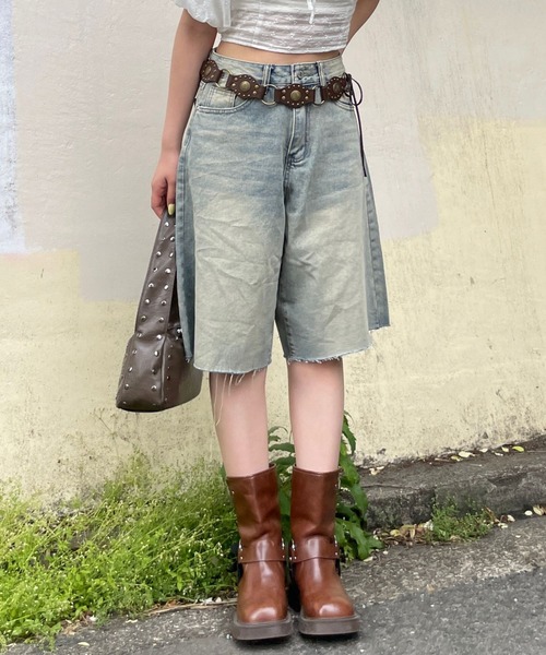 FOREVER21 ジーンズ デニム デニムパンツ 「2025SS」デニムハーフパンツ レディース : ZOZOTOWN Yahoo!店 - 通販 - Yahoo!ショッピング