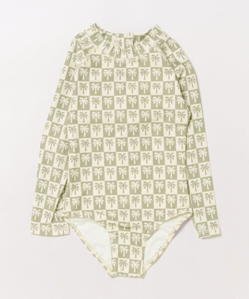 Rylee + Cru ベビー 「Rylee＋Cru」DELPHINE RASH GUARD ONE-PIECE || PALM CHECK : ZOZOTOWN Yahoo!店 - 通販 ...