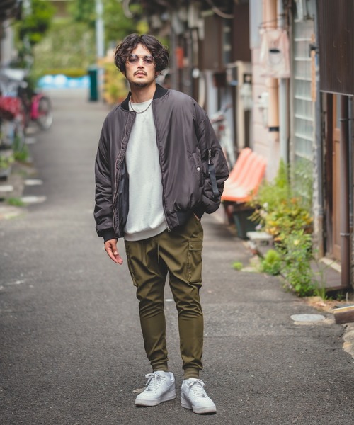 Yahoo!オークション - 「NULL」 カーゴパンツ LARGE オリーブ メンズ