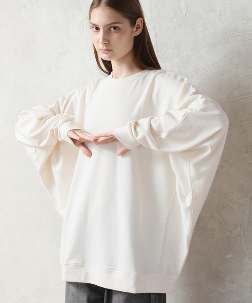 スウェット OVERSIZED DOLMAN SWEATSHIRT/ソフトタッチ裏毛 オーバーサイズ ドルマン スウェット プルオーバー :68068612:ZOZOTOWN Yahoo!店 ...