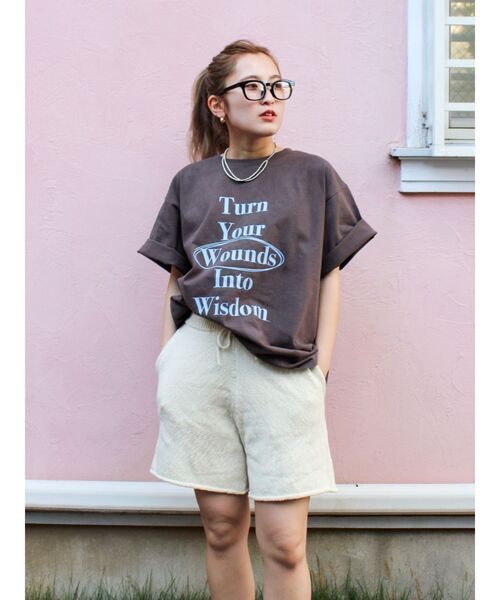 Ungrid tシャツ Tシャツ ヴィンテージウォッシュロゴビッグTee レディース : ZOZOTOWN Yahoo!店 - 通販 - Yahoo!ショッピング