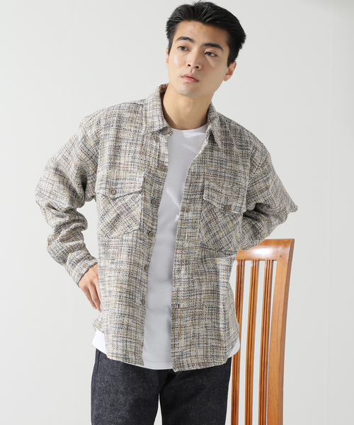417 EDIFICE シャツ ブラウス 【SUMMER TWEED】 C.P.O : ZOZOTOWN Yahoo!店 - 通販 - Yahoo!ショッピング