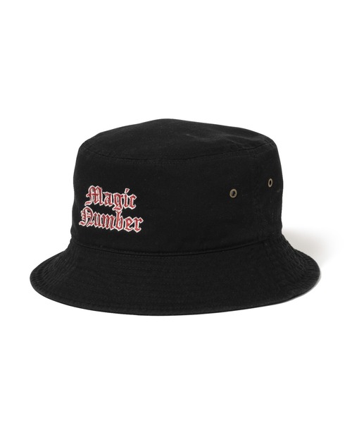 MAGIC NUMBER 帽子 ハット 【MAGIC NUMBER】OLD ENGLISH LOGO BUCKET HAT ...
