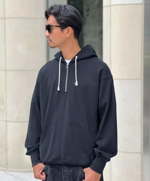 MAGIC NUMBER パーカー 「MAGIC NUMBER」STOCK LOGO REVERSE WEAVE HALF ZIP ...