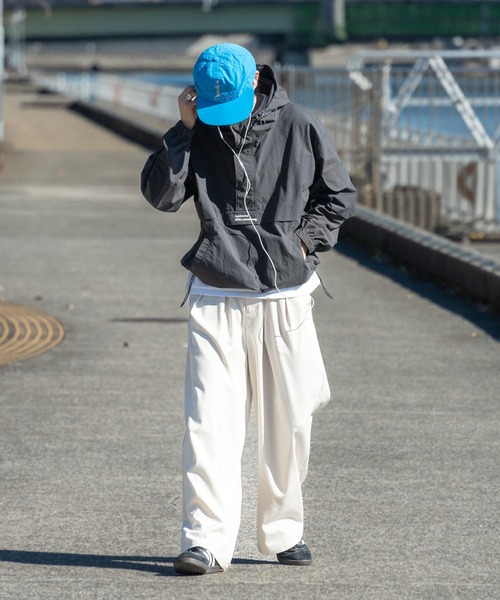 Yahoo!オークション - 「Adoon plain」 ナイロンブルゾン LARGE ブラッ...