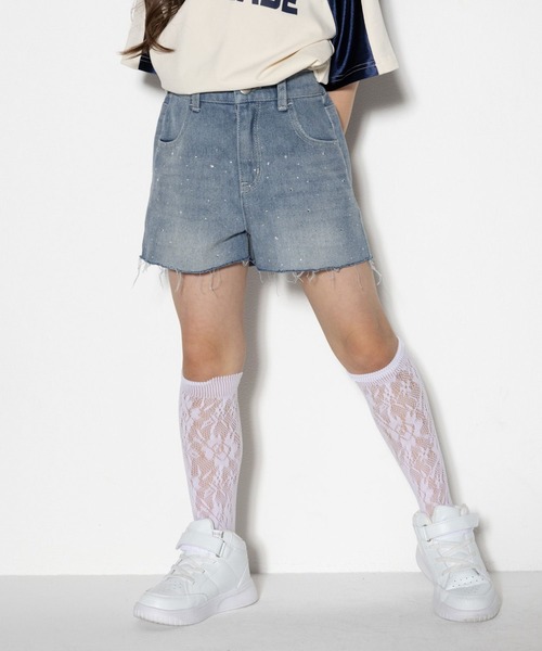 10C REPIPI パンツ 「10C REPIPI」ラインストーンフリンジショートパンツ キッズ 子供服 女の子 : ZOZOTOWN Yahoo!店 - 通販 - Yahoo!ショッピング