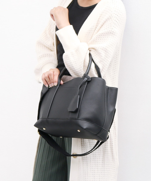 cache cache（カシュカシュ） トートバッグ cachecache / ショルダー付きパーテーション合成皮革トート レディース : ZOZOTOWN Yahoo!店 - 通販 ...