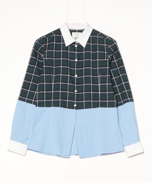 PLST 「PLST」 チェック柄長袖シャツ 2 グリーン レディース : ZOZOTOWN Yahoo!店 - 通販 - Yahoo!ショッピング