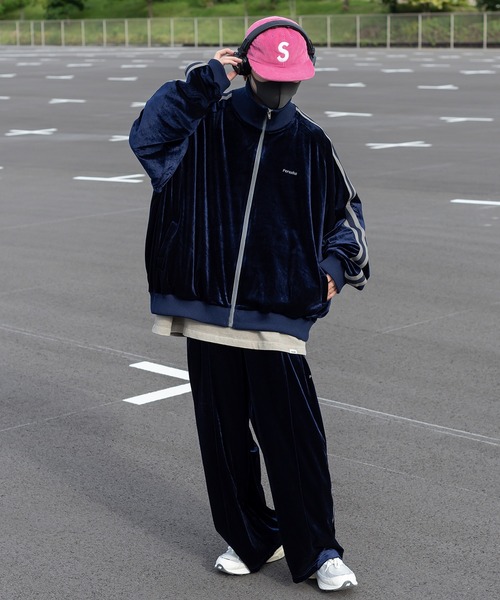 Yahoo!オークション - 「Perushu」 ジップアップブルゾン MEDIUM ブラ...