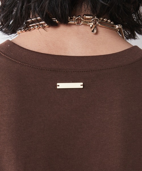 Yahoo!オークション - 「CHIC STYLE」 半袖カットソー 3L ブラウン レ...