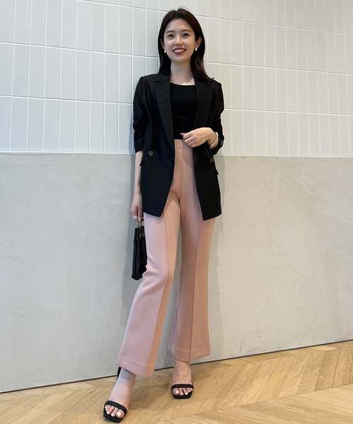 Yahoo!オークション - 「anuans」 スラックス SMALL ブラック レディー...